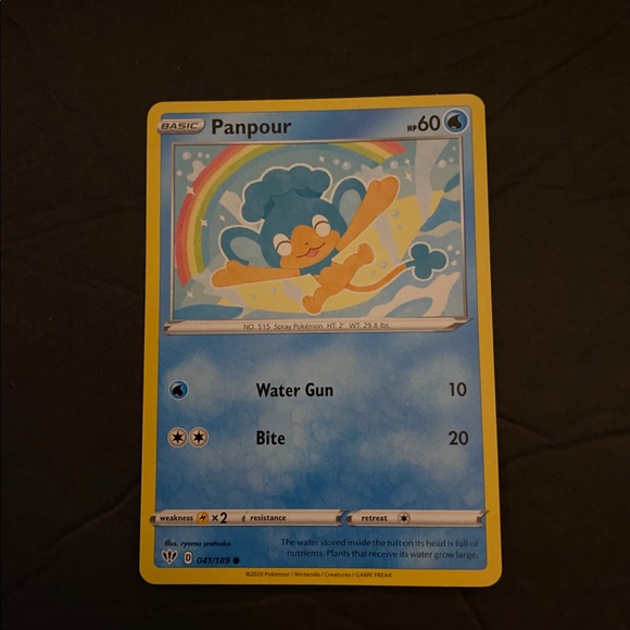 Pokemon | Toys | Pokemon Card Panpour Card | Poshmark